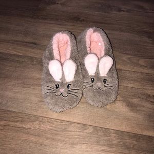 Shoes | Snuggle Bunny Punk And Gray Slippers | Poshmark